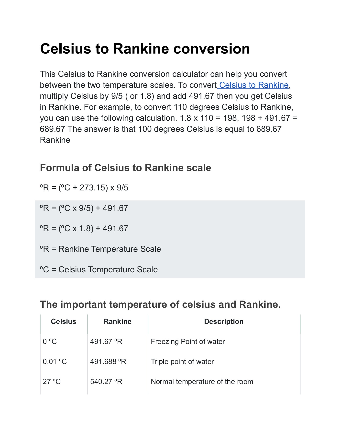 Celsius to Rankine conversion - kaif khan - Page 1 - 4 | Flip PDF ...