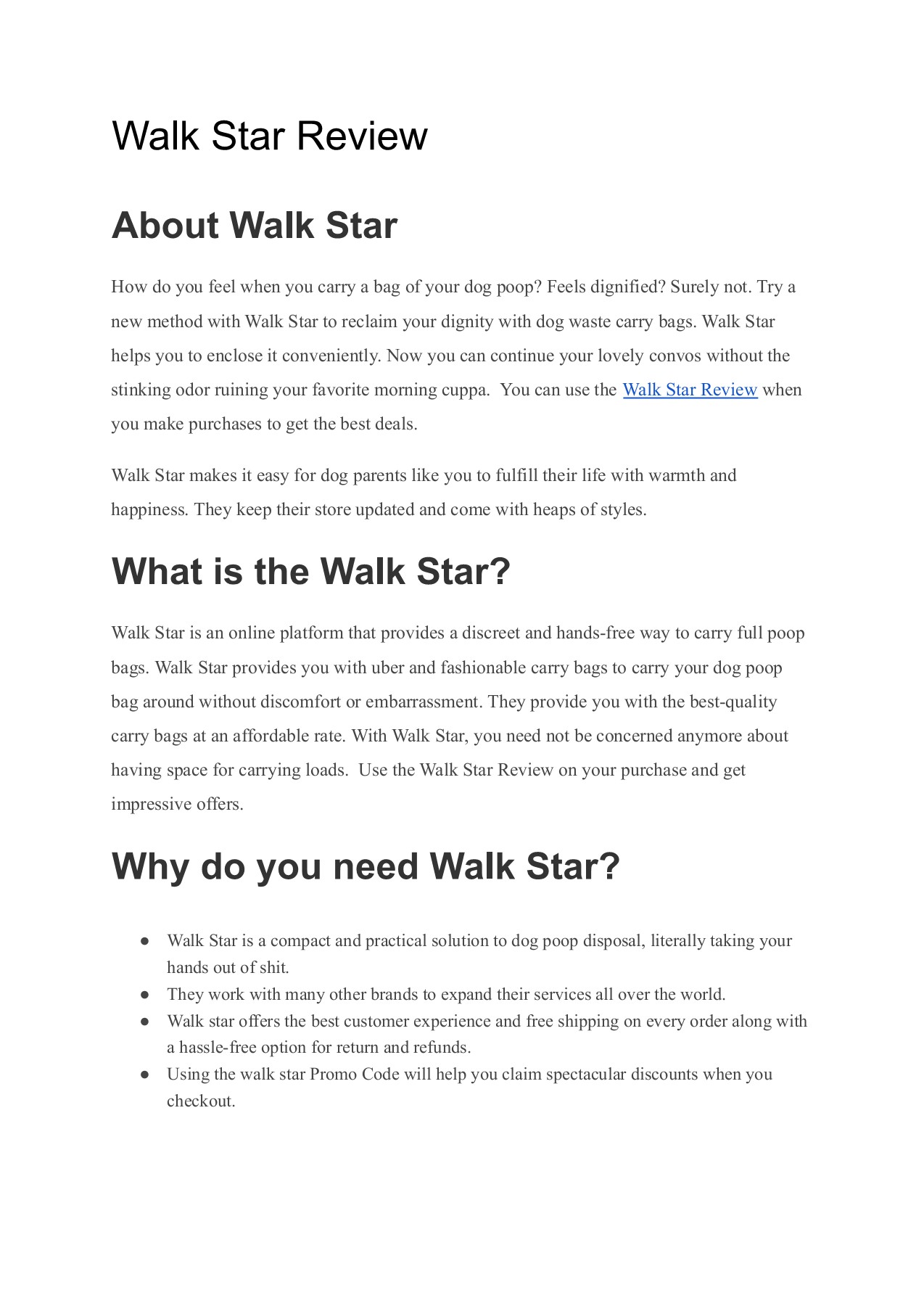 Walk Star Review - Jack Jonson - Page 1 - 3 | Flip PDF Online | PubHTML5