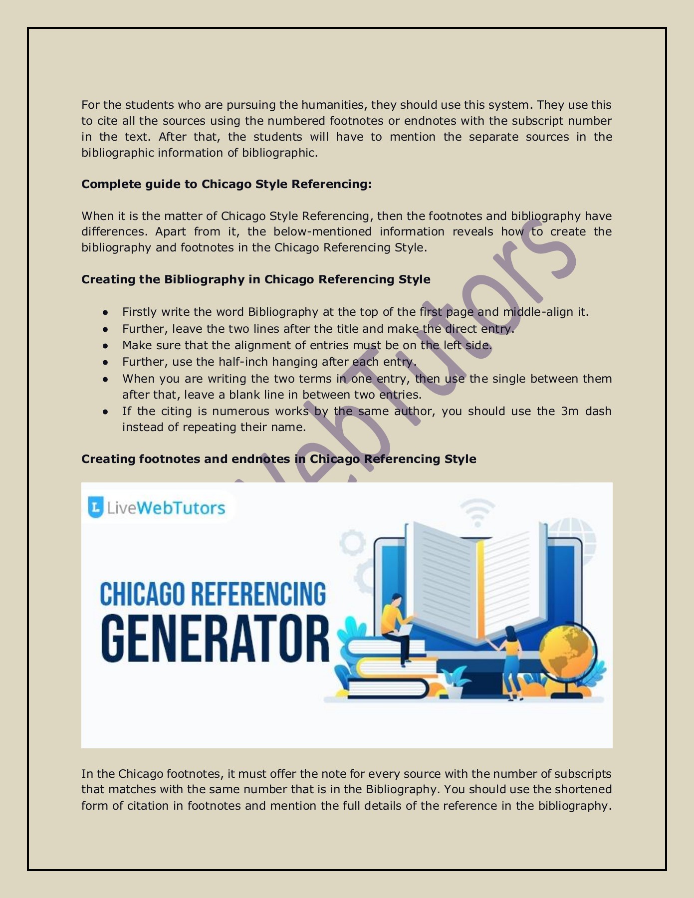 A proper and accurate guide on Chicago Referencing Generator ...