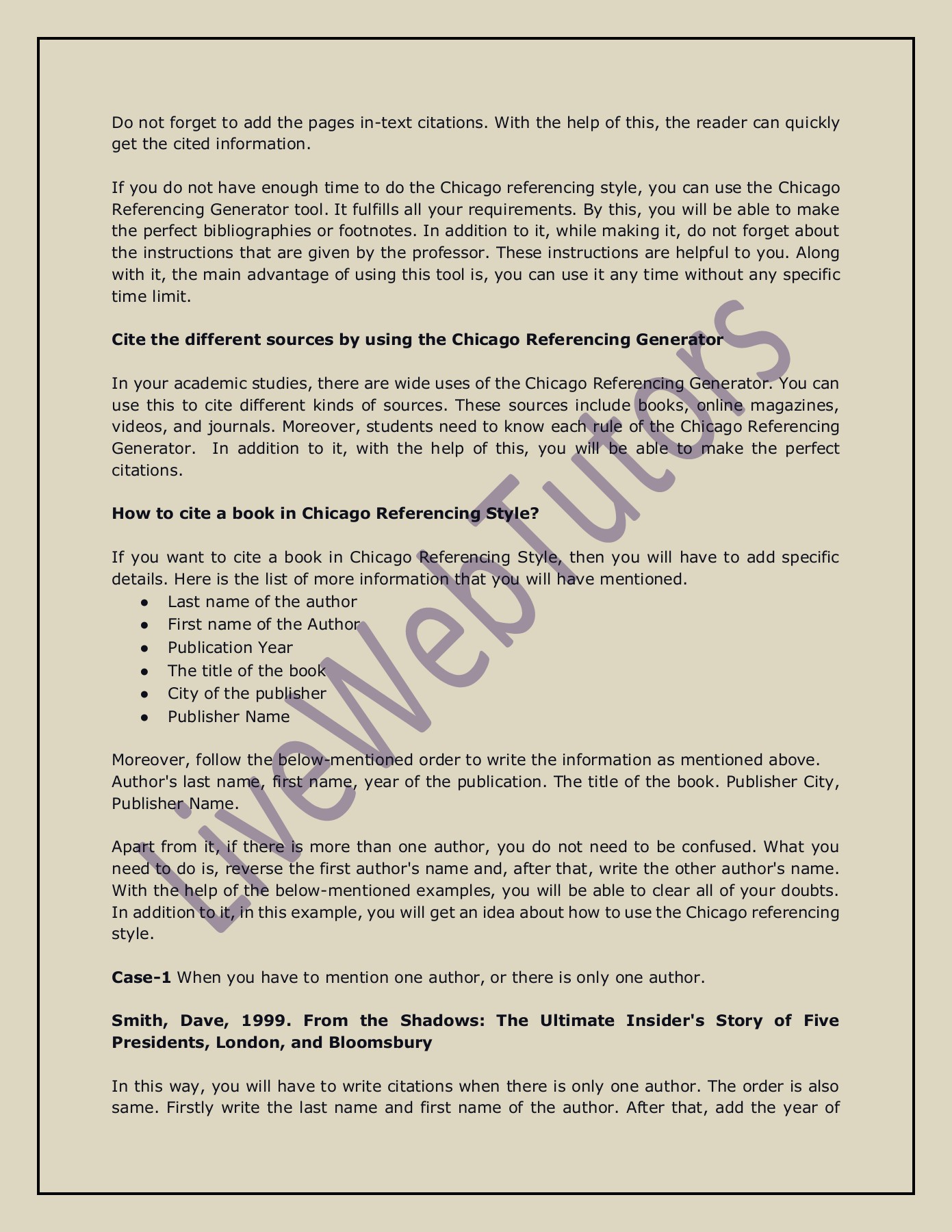 A proper and accurate guide on Chicago Referencing Generator ...