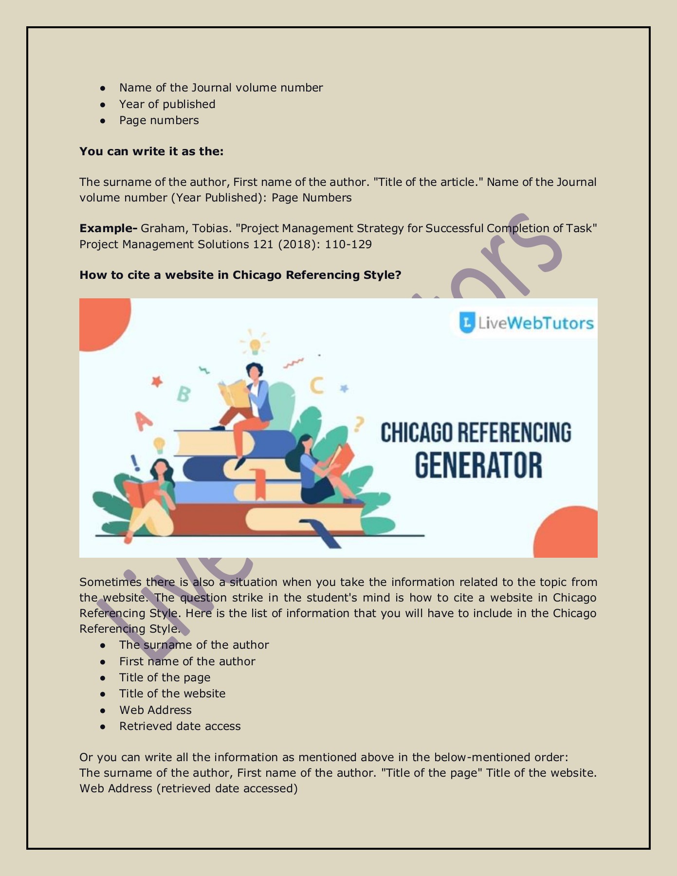 A proper and accurate guide on Chicago Referencing Generator ...