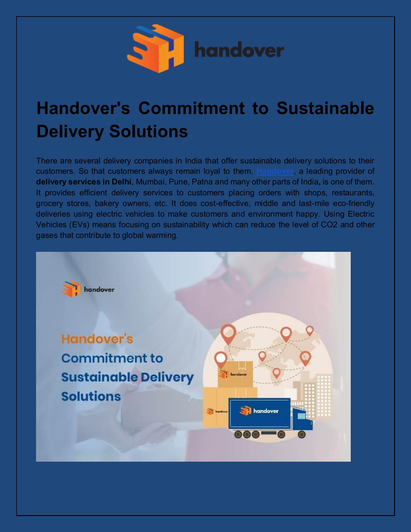 Handover's Commitment to Sustainable Delivery Solutions - handoverds ...