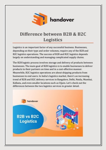Difference B2B and B2C Handover
