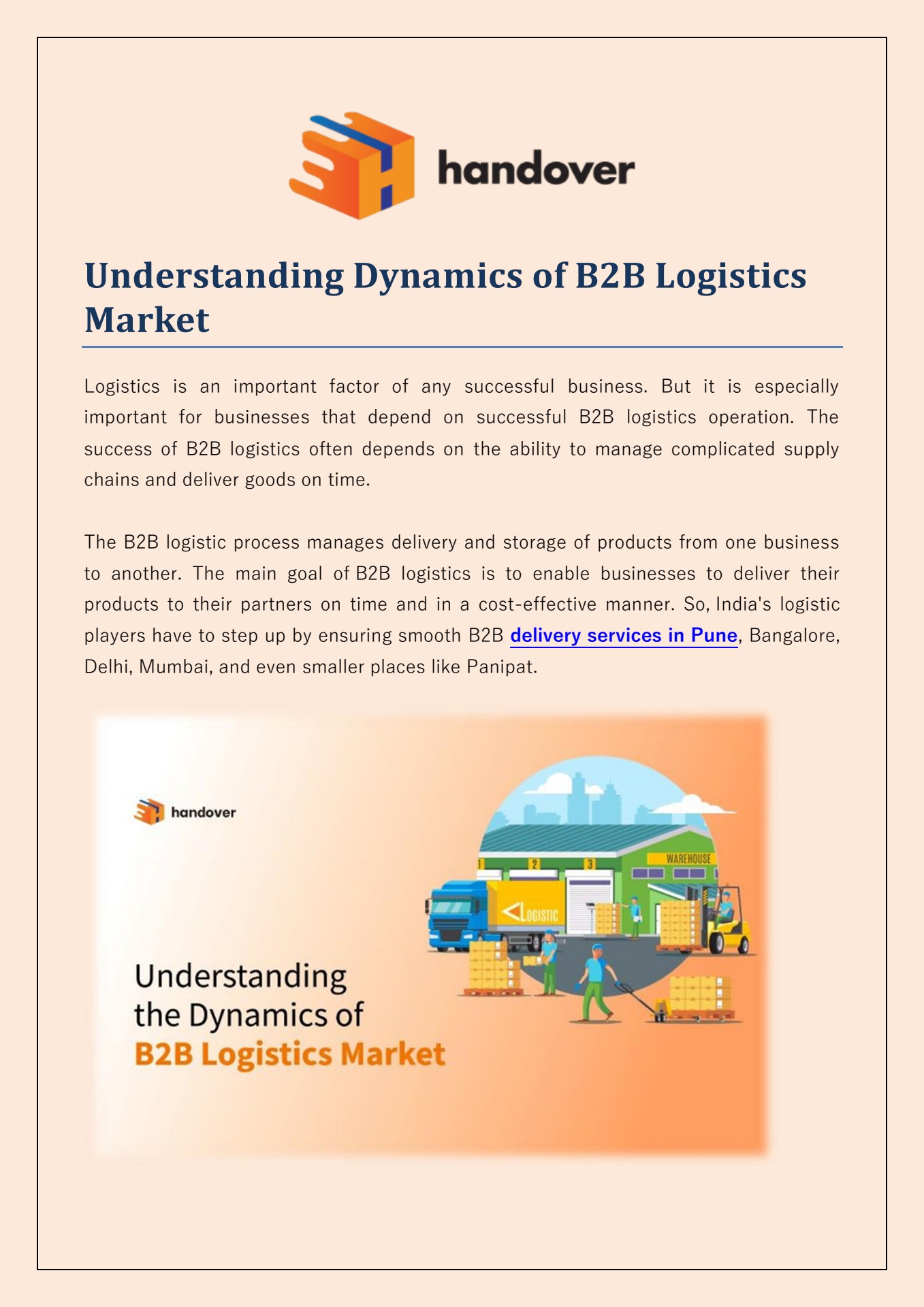 Understanding Dynamics of B2B Logistics Market - Handover - handoverds ...