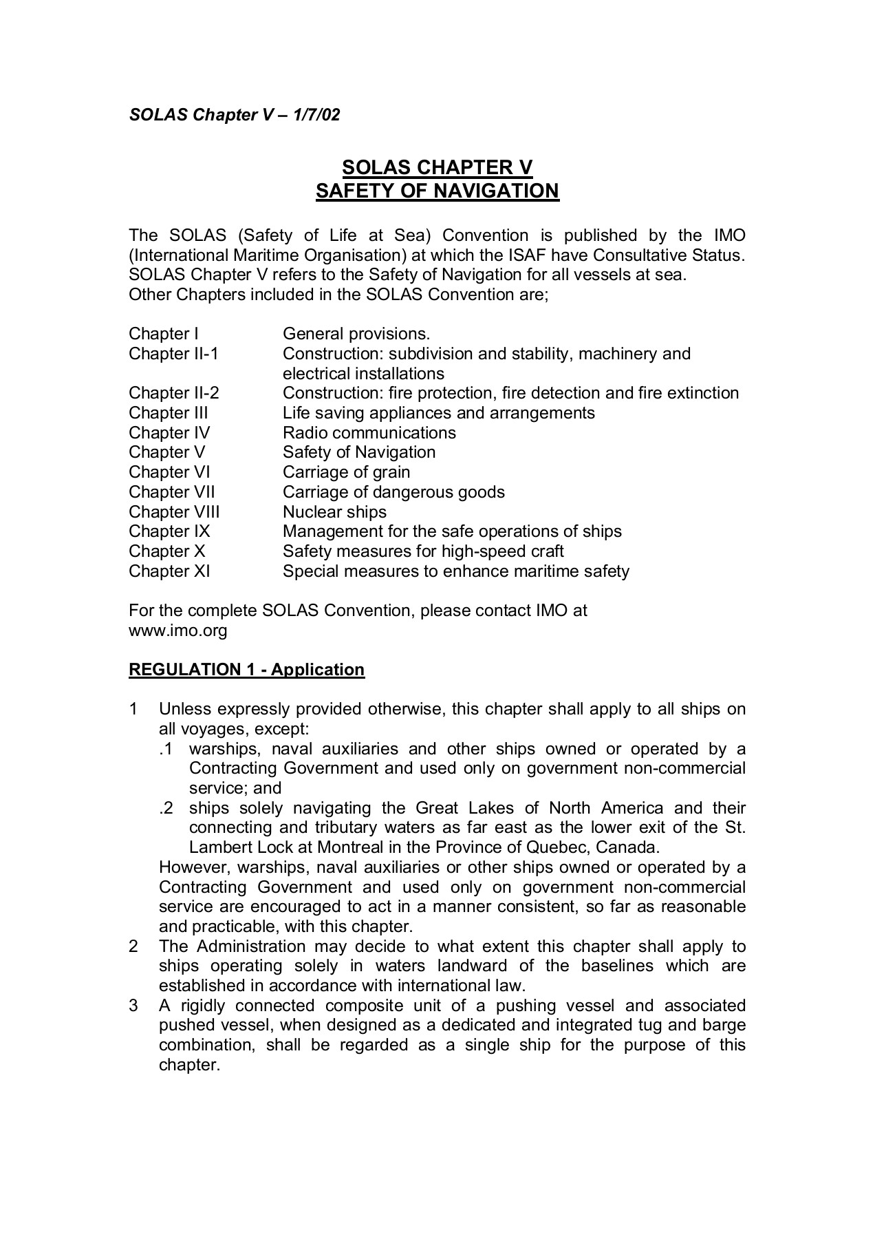 solas_v_on_safety_of_navigation - เอกสารเผยแพร่ความรู้ วส. - Page 1 ...