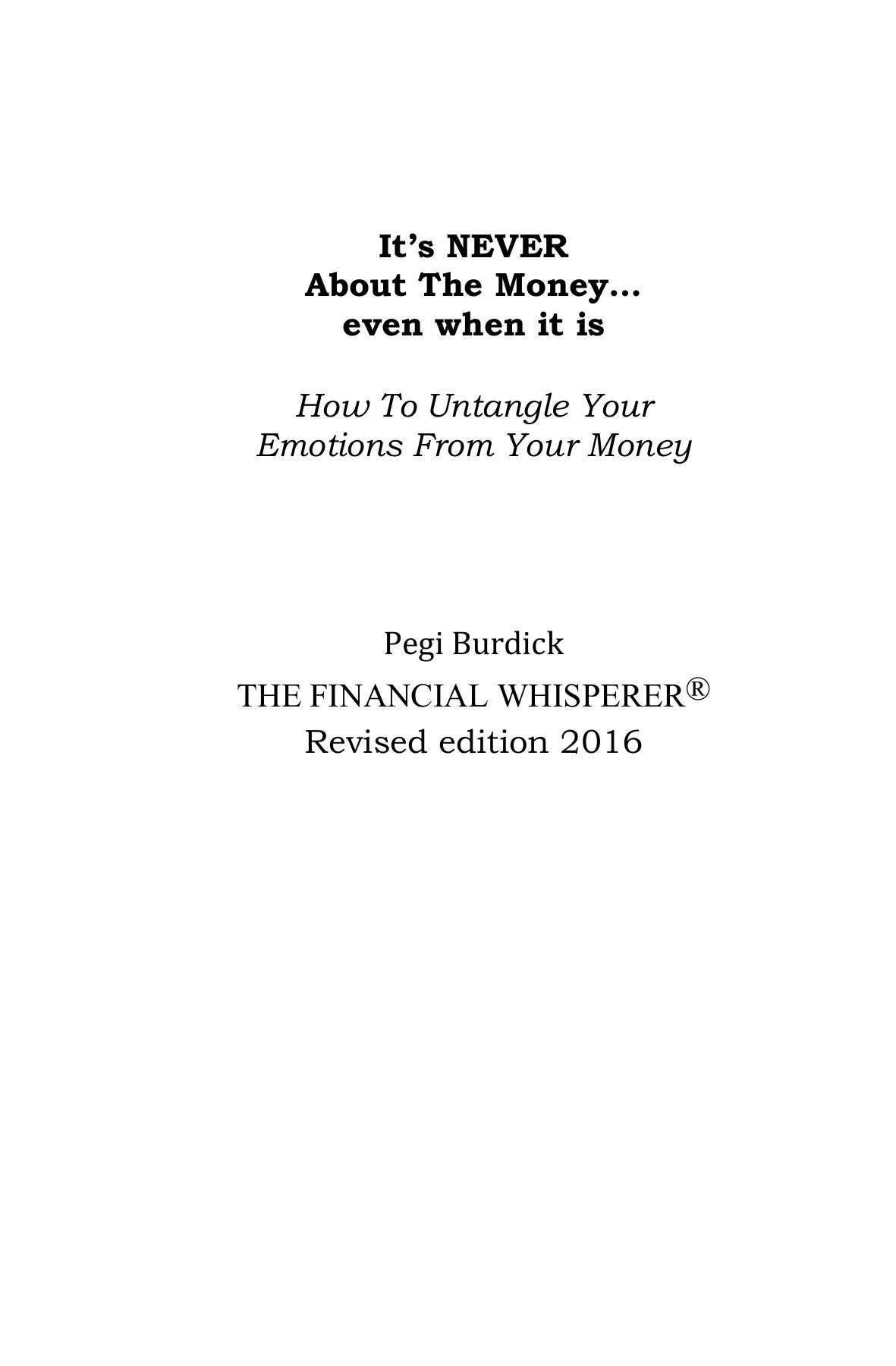 Depression: Anger Turned Inward - The Financial Whisperer - Page 1 - 13 ...