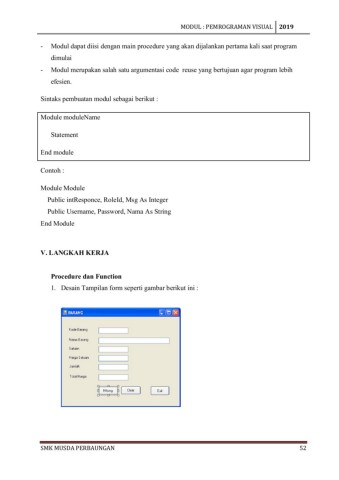 Modul Pemrograman Visual - akbarpurba499 - Halaman 53 | PDF Online ...
