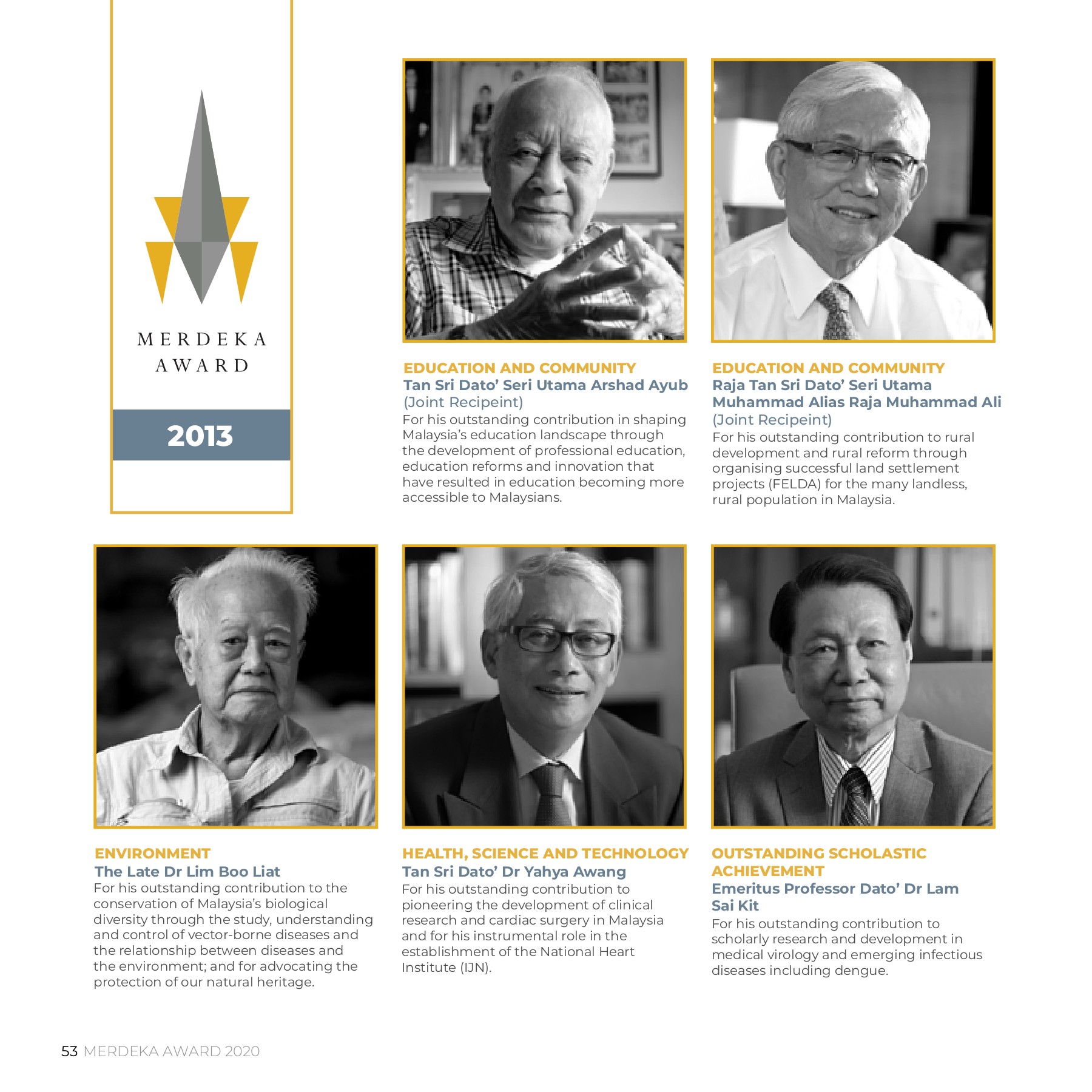 2020 Merdeka Award Commemorative Book - mkhairishah.shaharan - Page 54 ...