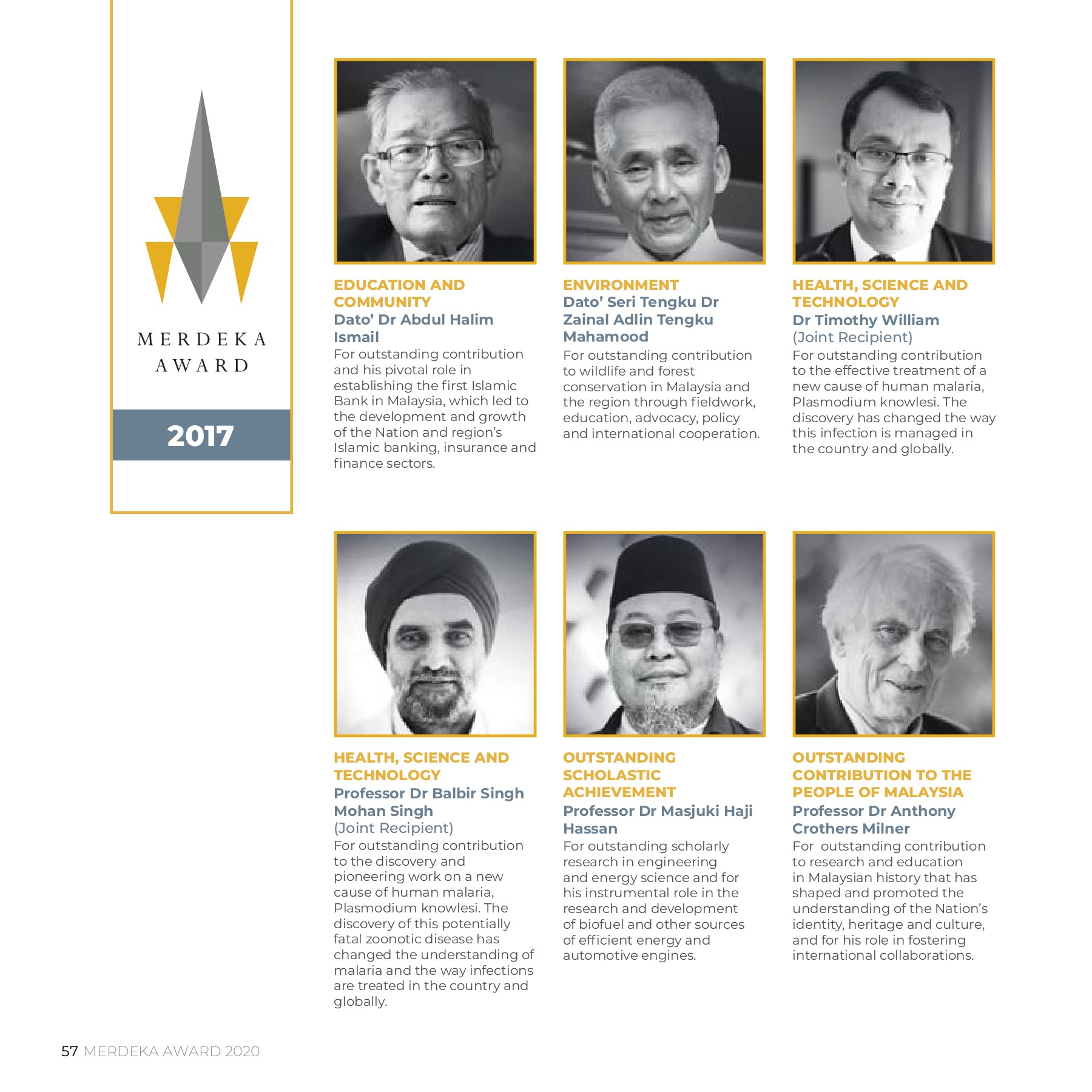 2020 Merdeka Award Commemorative Book - mkhairishah.shaharan - Page 58 ...