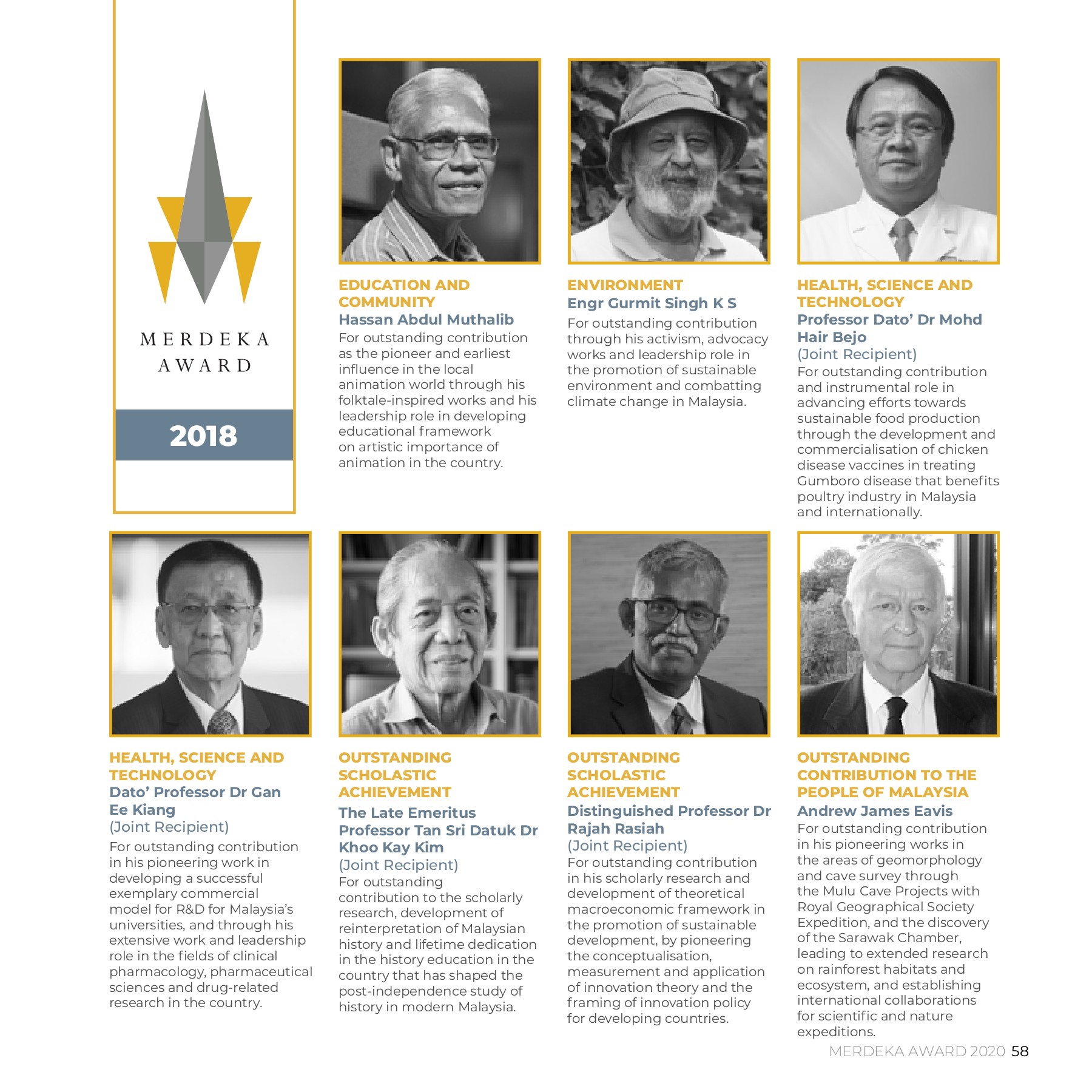 2020 Merdeka Award Commemorative Book - mkhairishah.shaharan - Page 59 ...