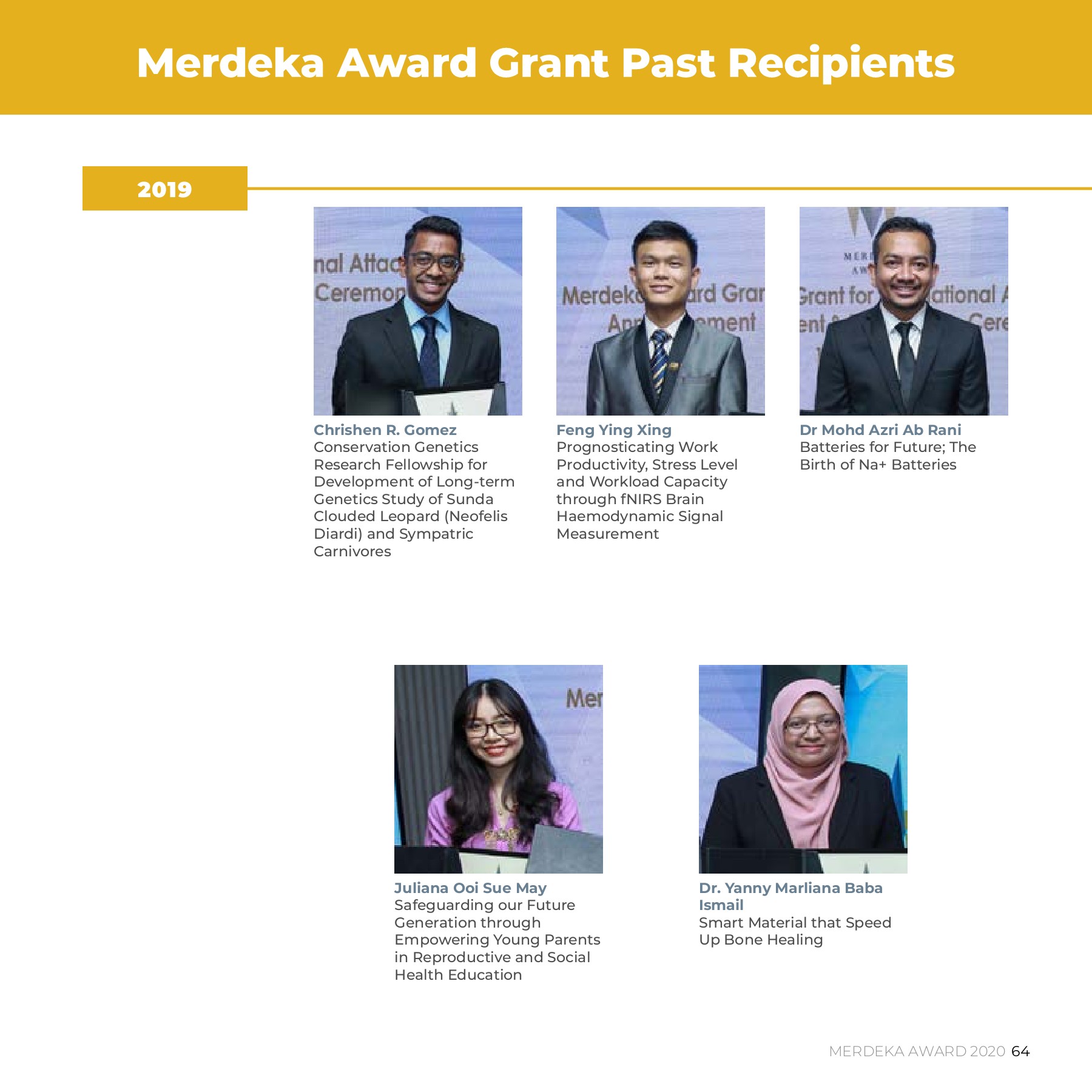 2020 Merdeka Award Commemorative Book - mkhairishah.shaharan - Page 65 ...