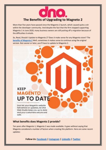 The Benefits of Upgrading to Magneto 2