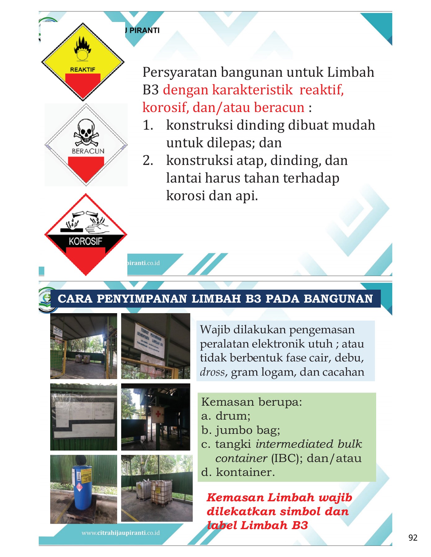 Pelatihan Penanggung Jawab Pengelolaan Limbah LB3 dan Operasional ...