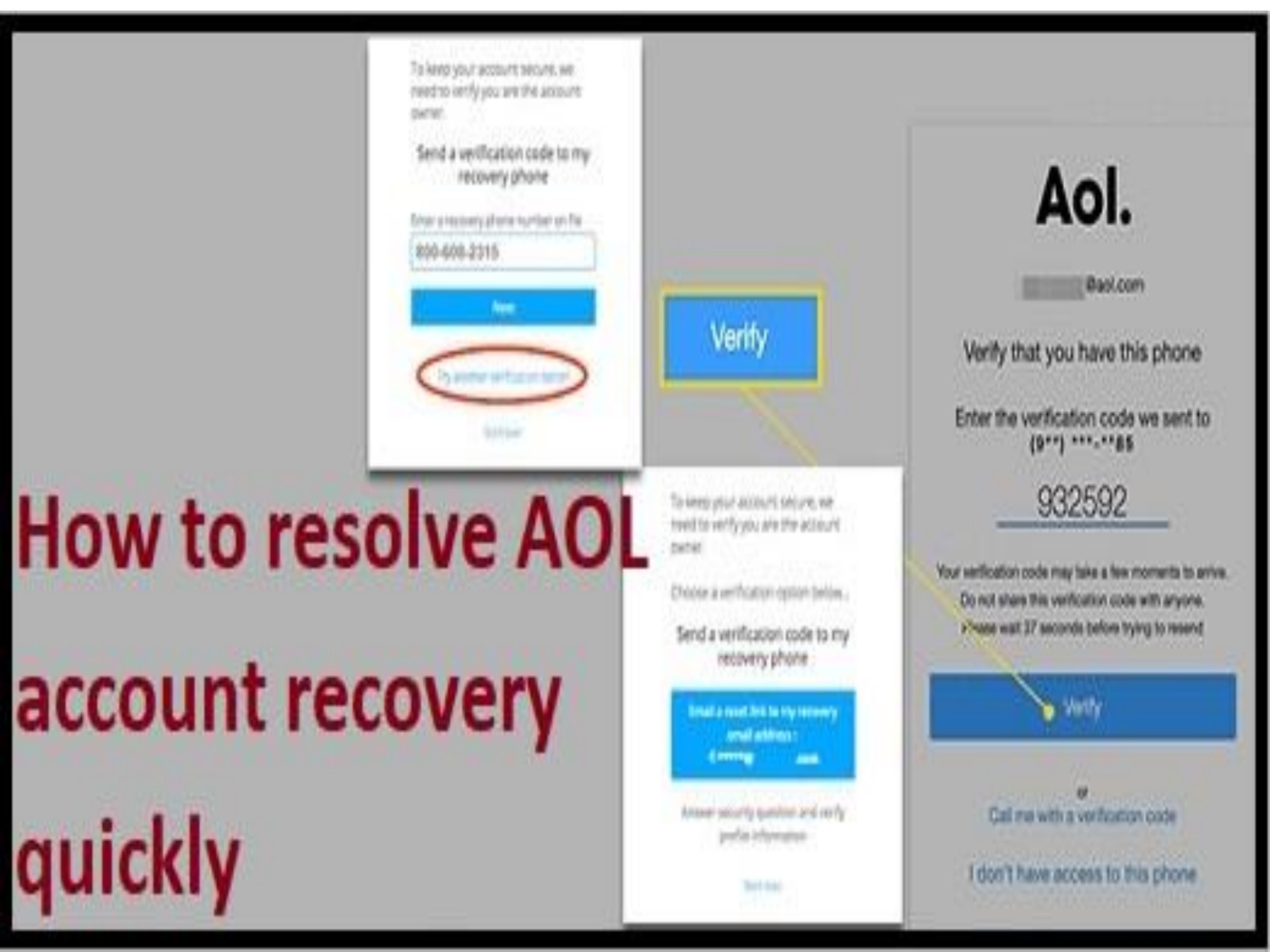How to resolve AOL account recovery quickly - Gracy Park - Page 1 ...