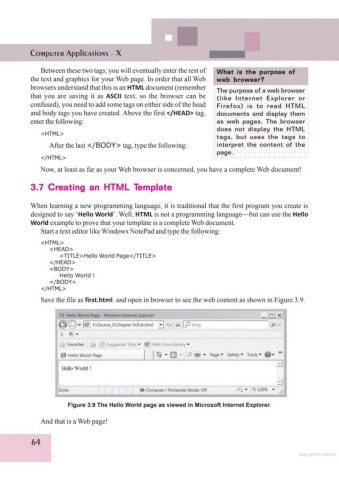 CLASS 10 COMPUTER APPLICATION CHAPTER 3 INTRODUCTOIN OF HTML - roopamshukla6 - Page 6 | Flip PDF ...