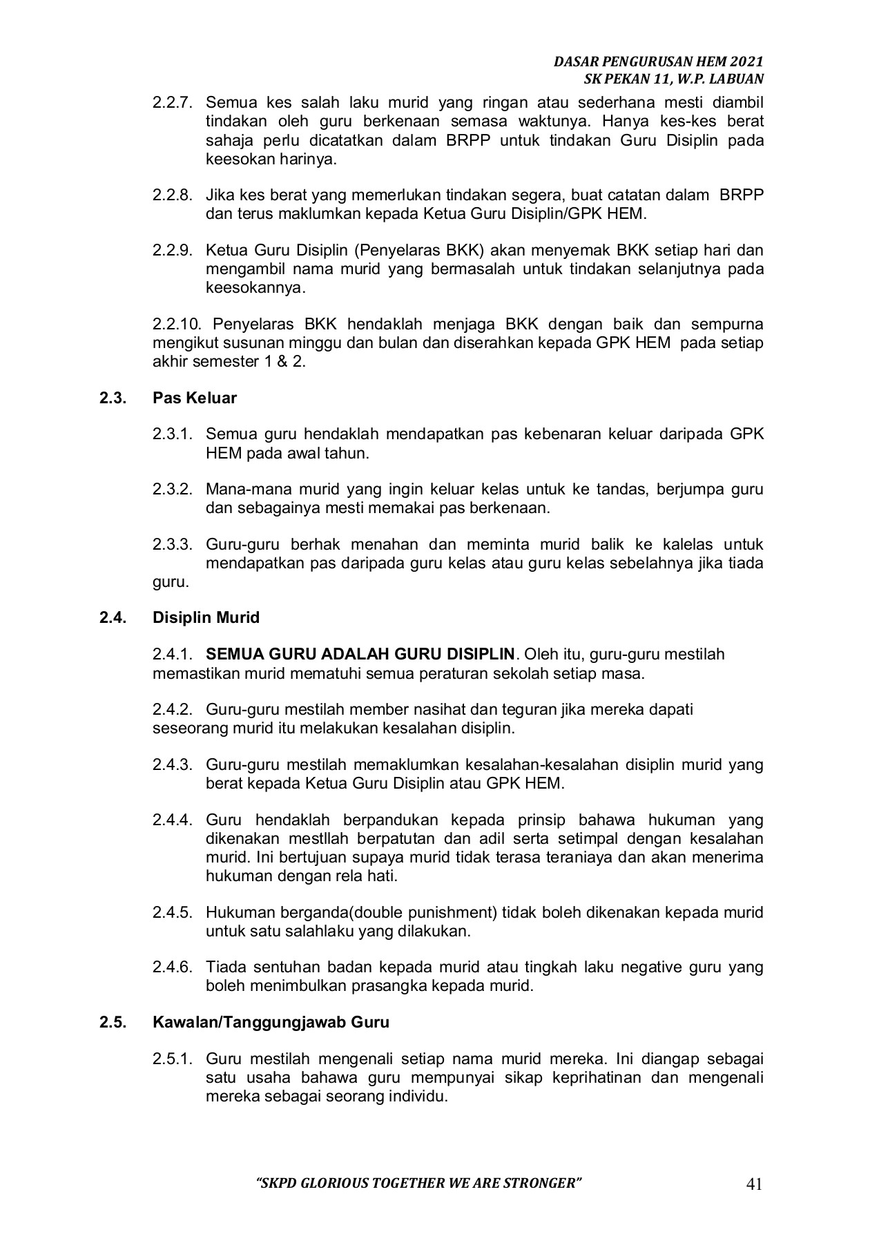 Pengurusan Hal Ehwal Murid 2021 - Nurul Atikah Idris - Muka Surat 41 | Membalik PDF Dalam talian ...