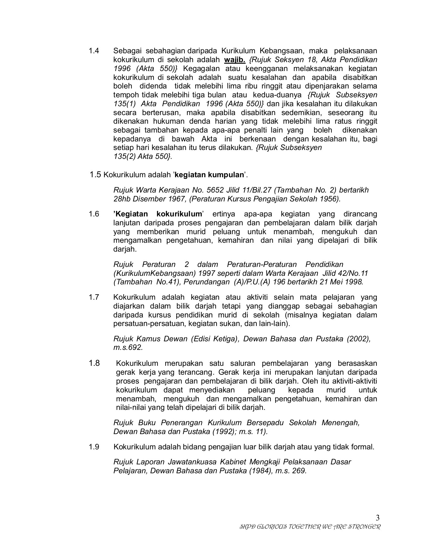 Dasar Pengurusan Kokurikulum 2021 - Nurul Atikah Idris - Muka Surat 3 | Membalik PDF Dalam ...
