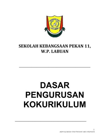 Dasar Pengurusan Kokurikulum 2021 - Nurul Atikah Idris - Muka Surat 1 - 40 | Membalik PDF Dalam ...