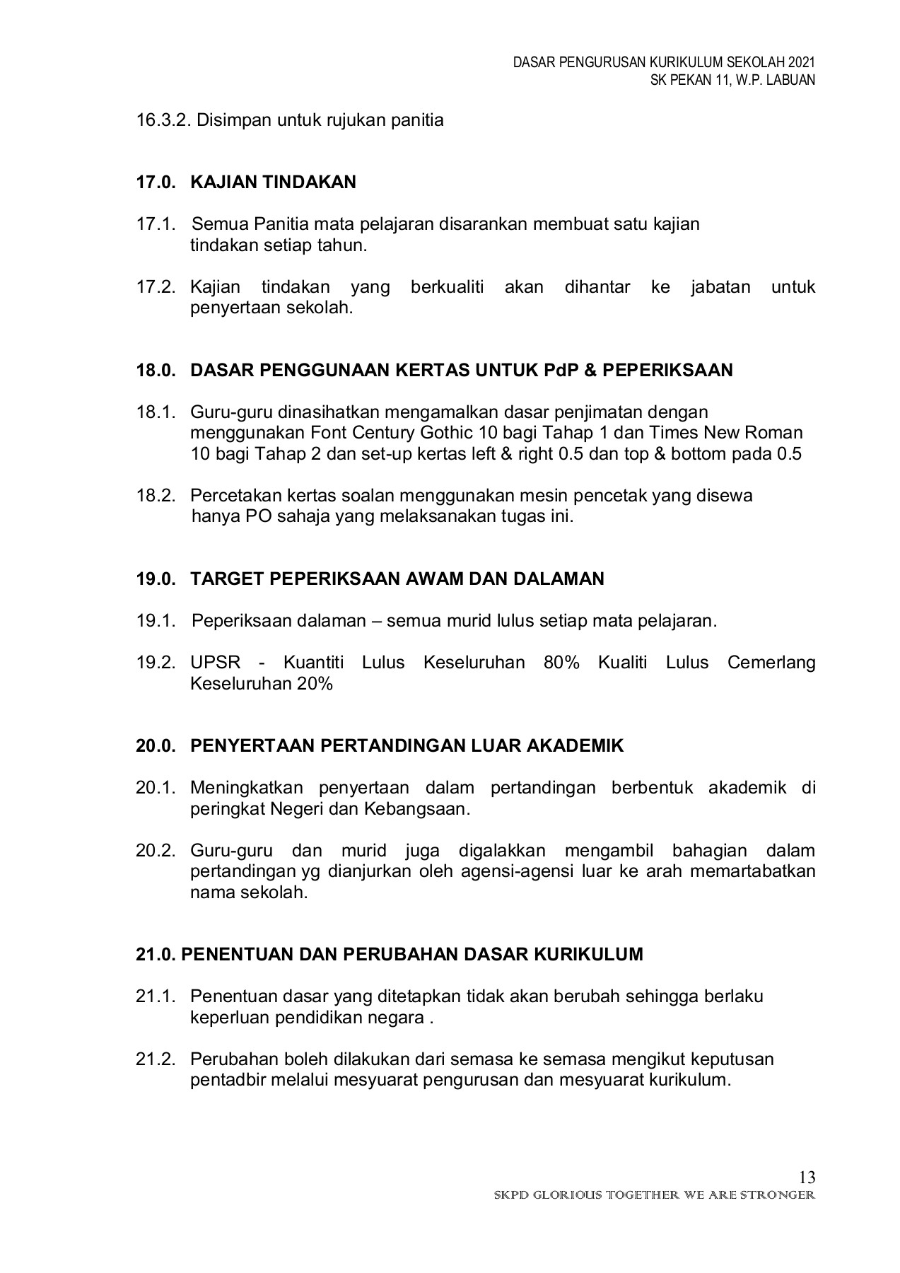 Dasar Pengurusan Kurikulum 2021 - Nurul Atikah Idris - Muka Surat 13 | Membalik PDF Dalam talian ...