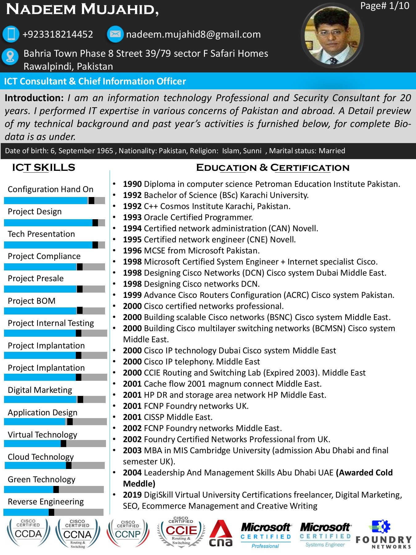 nadeem profile 2020 updated on Dec 15th - Nadeem Mujahid - Page 1 - 63 | Flip PDF Online | PubHTML5