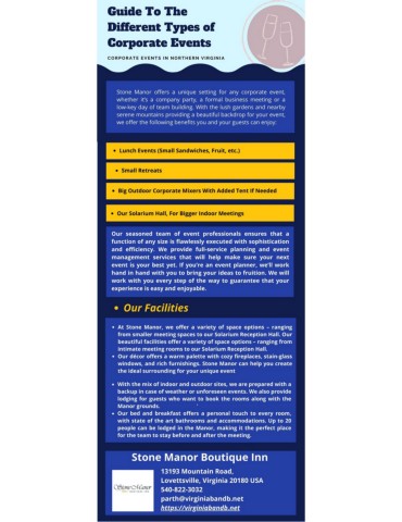 Guide To The Different Types of Corporate Events