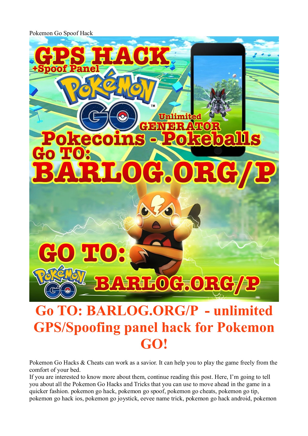 Pokemon Go Spoof Hack - Pokemon Go Spoof Hack - Page 1 | Flip PDF ...