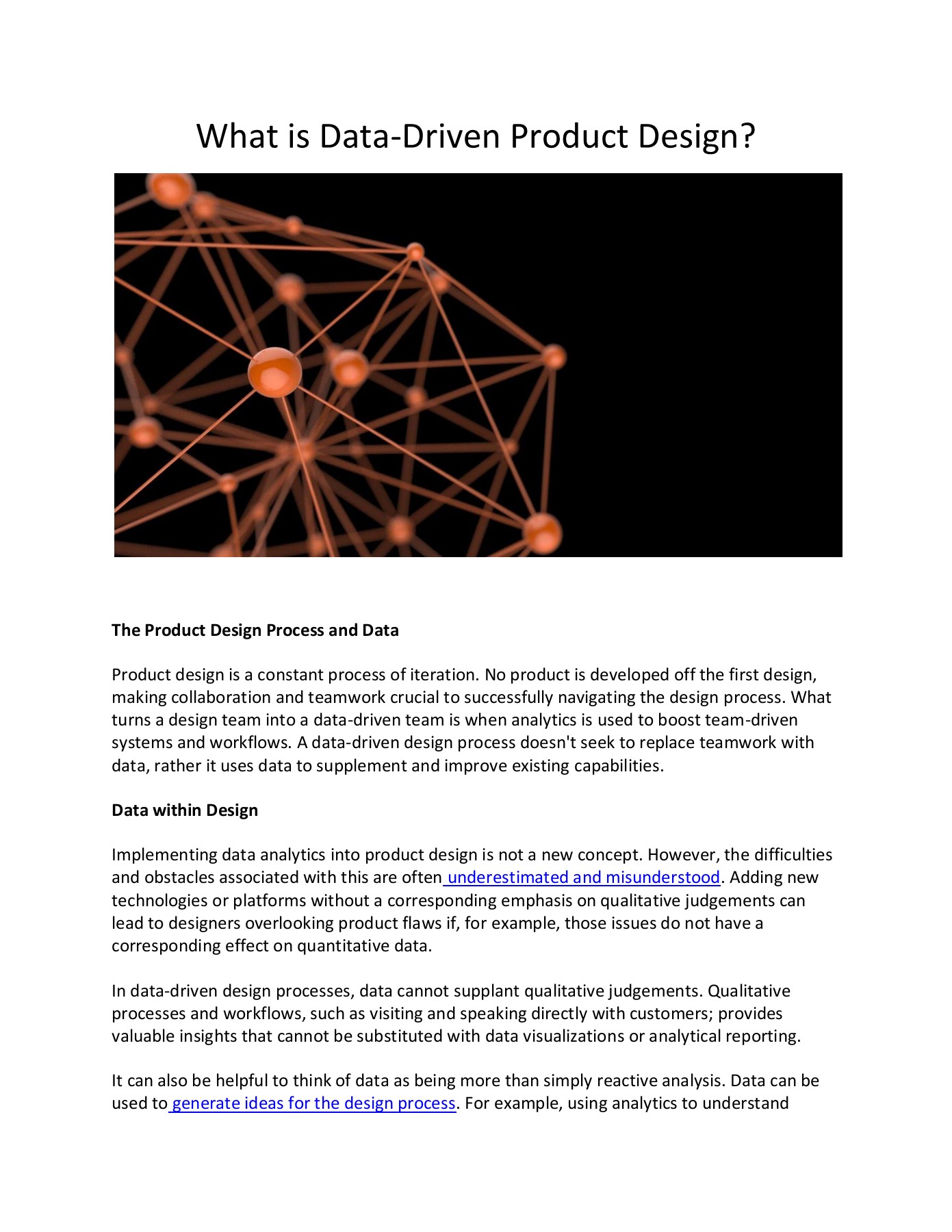 Know About Data-Driven Product Design - Nectar Product Development ...