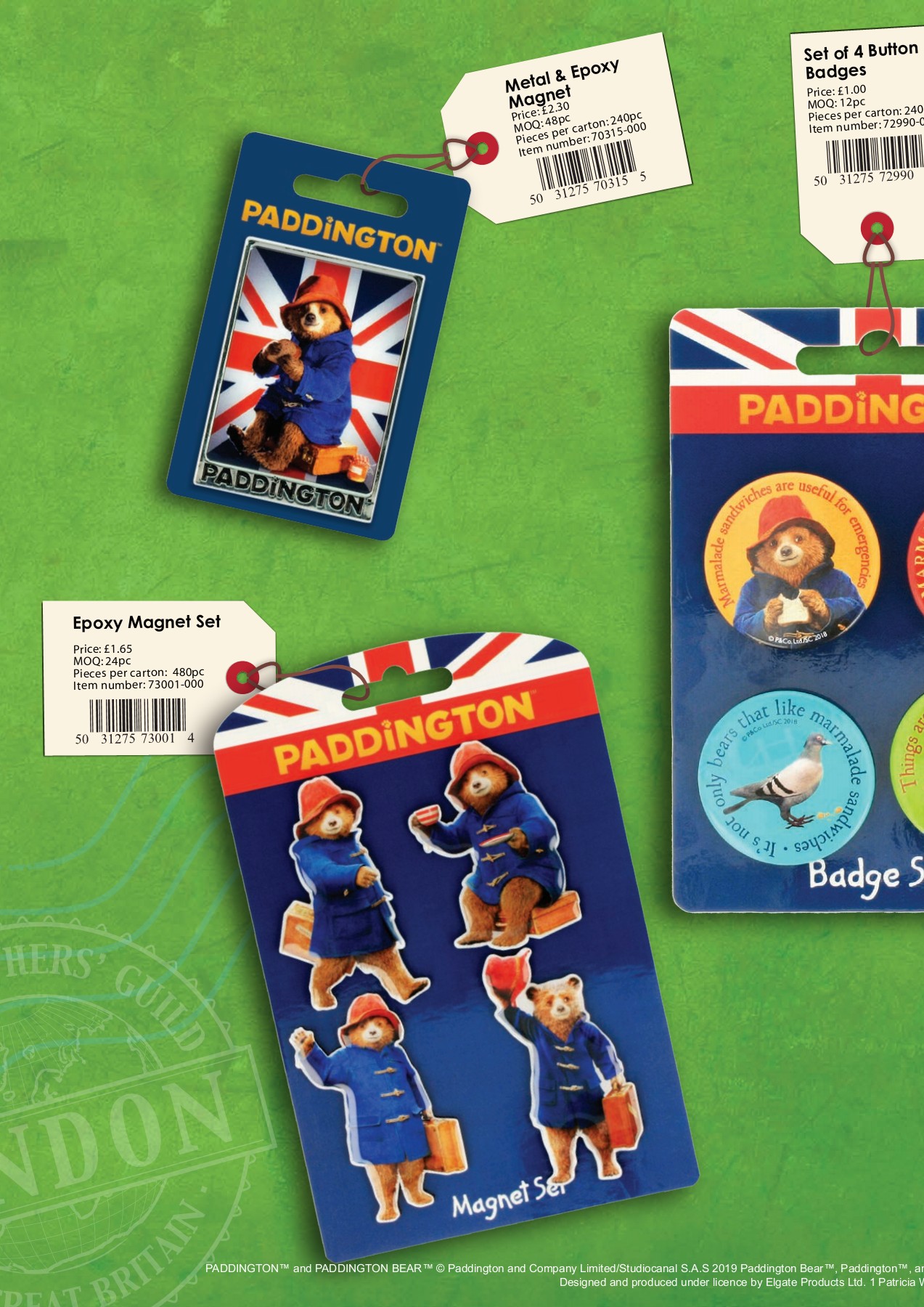 Elgate Products Paddington Bear Catalogue - Elgate Products Ltd. - Page ...