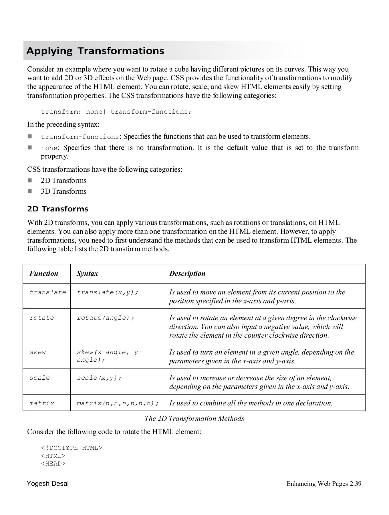 HTML5_notes - yogesh_823 - Page 37 | Flip PDF Online | PubHTML5