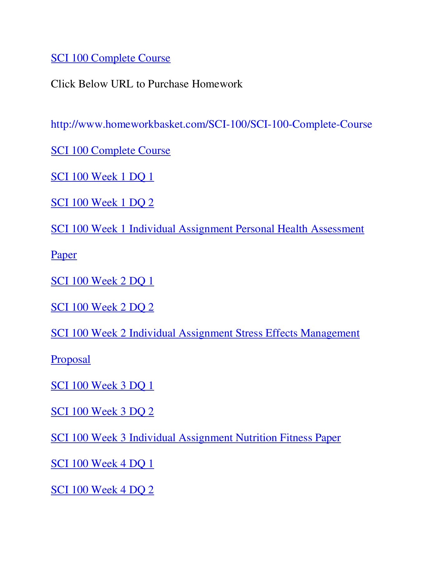 SCI 100 Complete Course - robertbt304 - Page 1 - 2 | Flip PDF Online ...