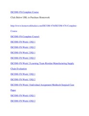ISCOM 476 Complete Course - robertbt304 - Page 1 - 2 | Flip PDF Online | PubHTML5