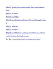 PSY 103 Complete Course - robertbt304 - Page 2 | Flip PDF Online | PubHTML5