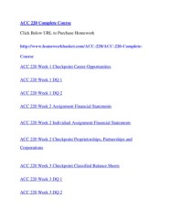 ACC 220 Complete Course - robertbt304 - Page 1 - 3 | Flip PDF Online | PubHTML5