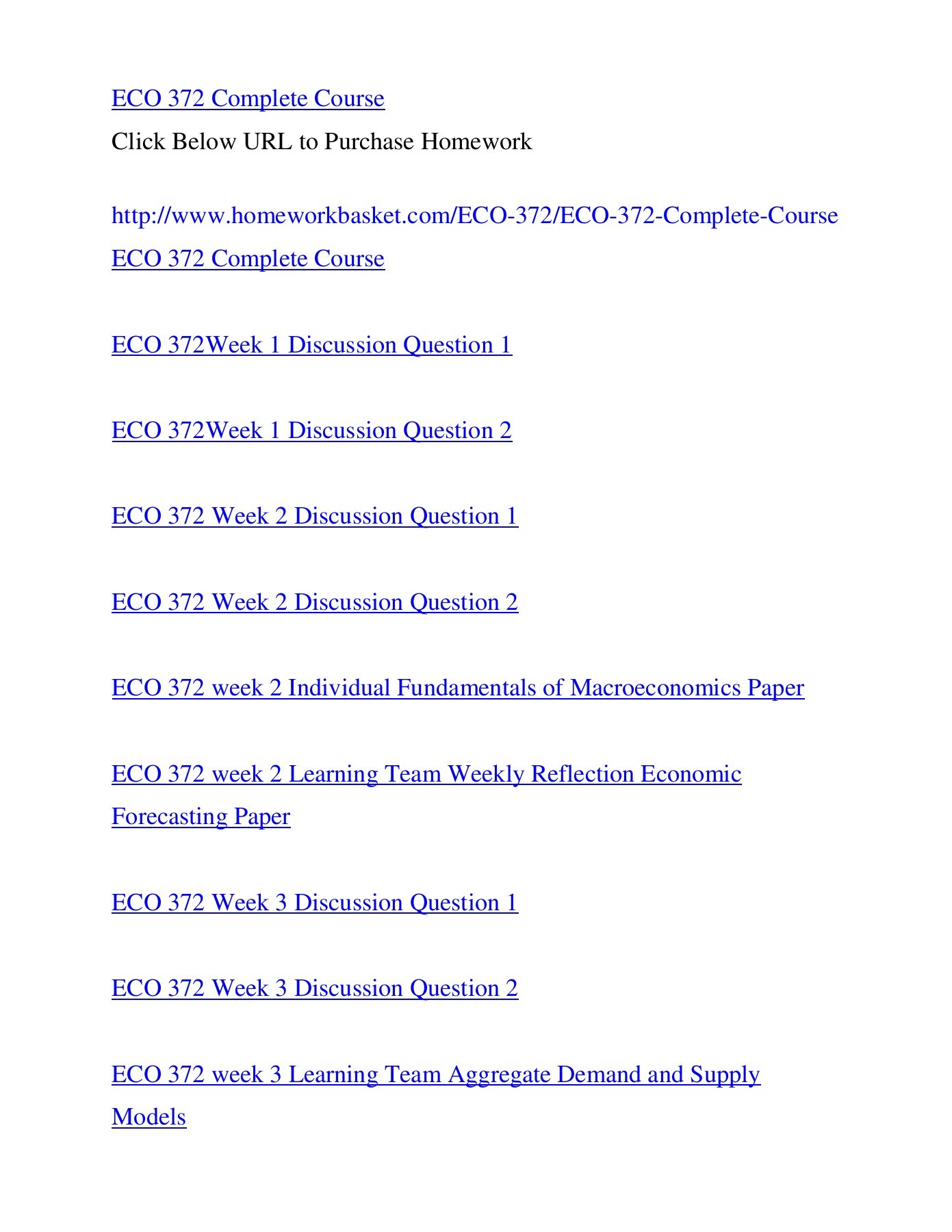 ECO 372 Complete Course - robertbt304 - Page 1 - 2 | Flip PDF Online ...