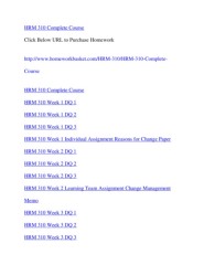 HRM 310 Complete Course - robertbt304 - Page 1 - 2 | Flip PDF Online ...