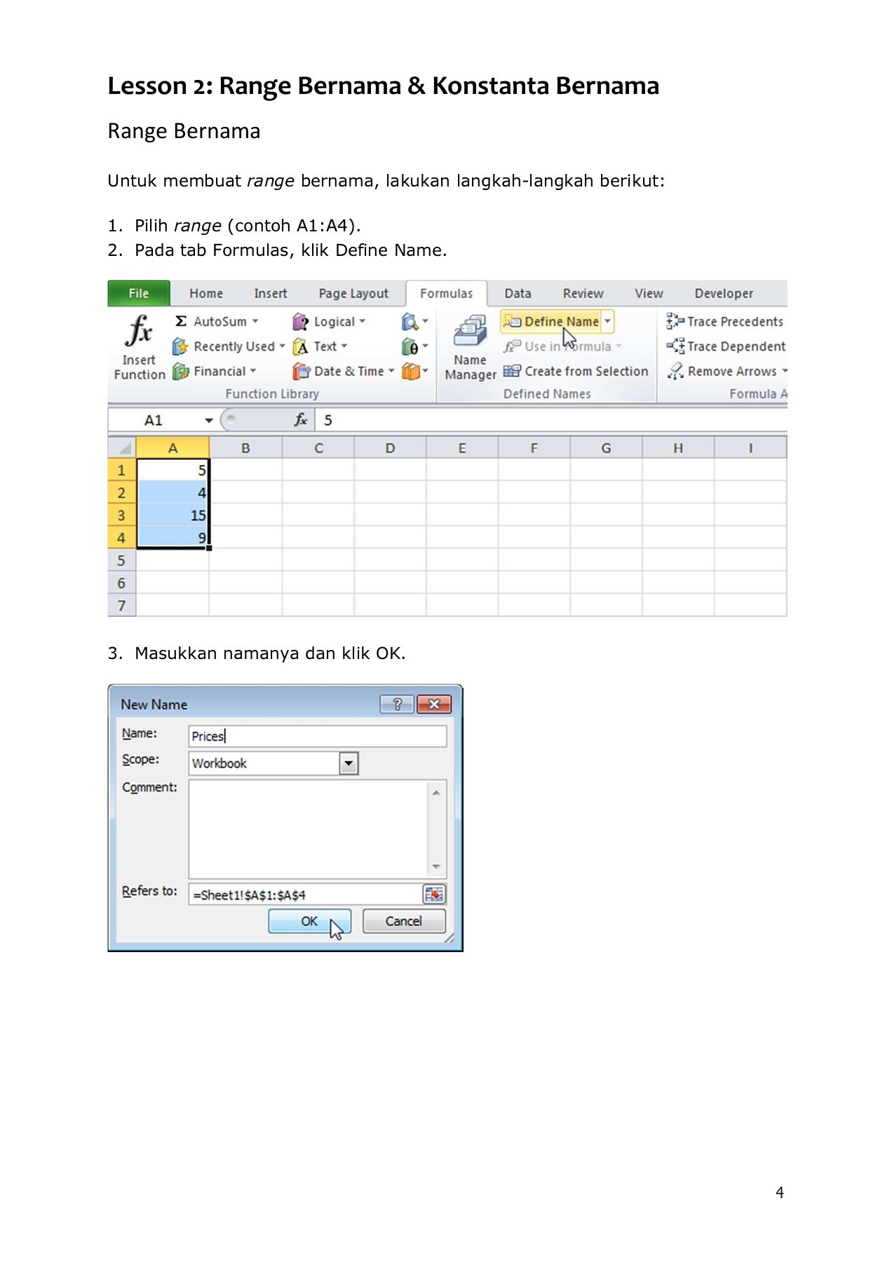Materi Training Excel Lanjutan - joserpong - Page 5 | Flip PDF Online ...