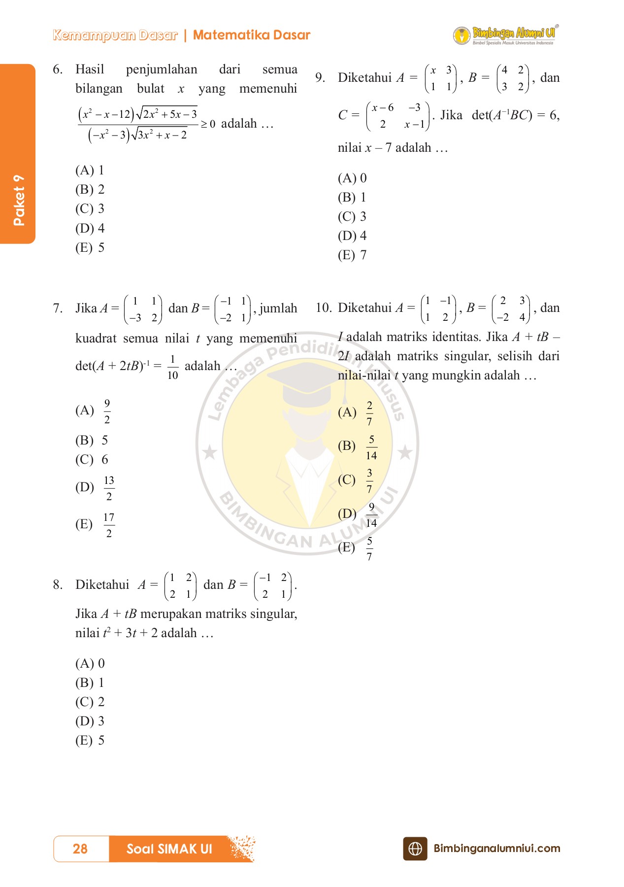 Kemampuan Dasar - SIMAK UI - Portofolio Sabar Puji Prayetno - Page 36 | Flip PDF Online | PubHTML5