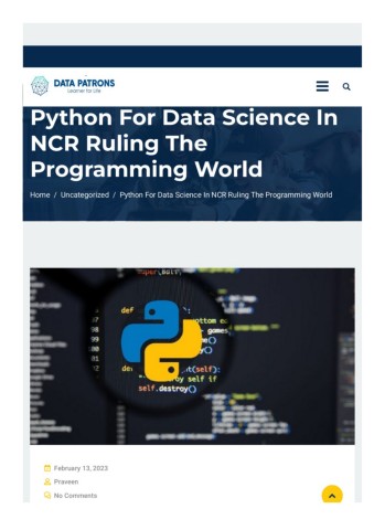 deep python course training institute in ncr - Data patrons - Page 1 - 10 | Flip PDF Online ...