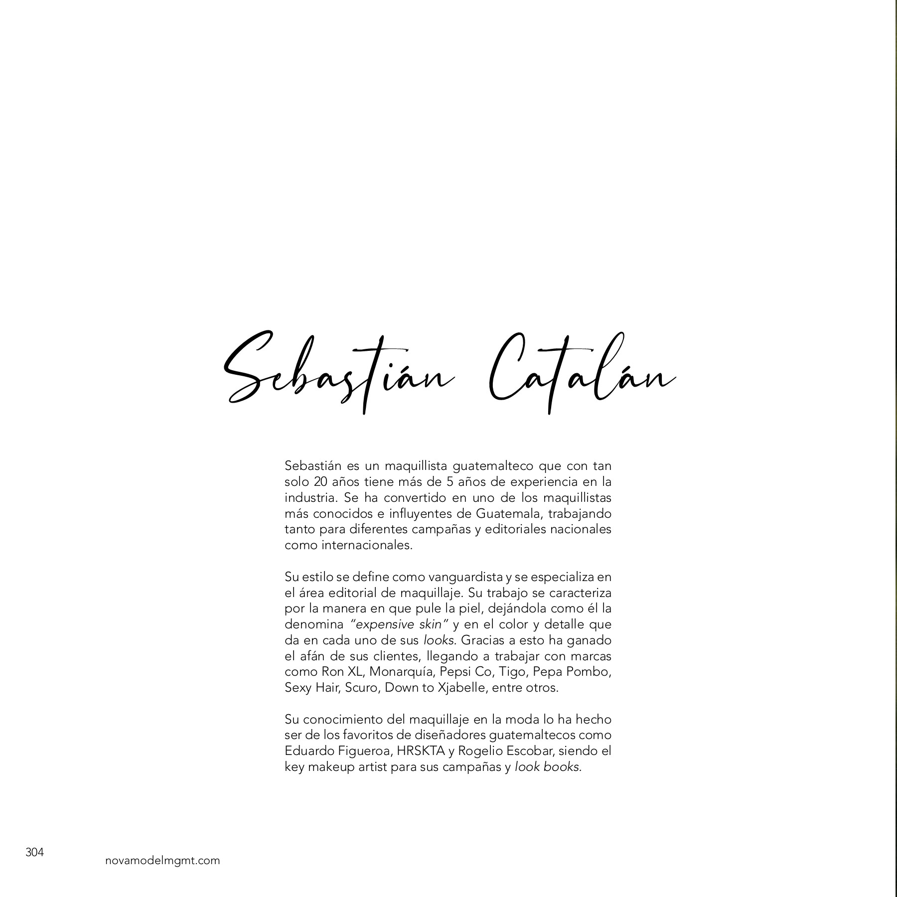 NOVA MODEL MANAGEMENT A YEAR IN PRODUCTIONS BOOK 2020 2021 ...