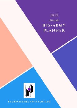 The 2022 Ultimate BTS-ARMY Planner By Gracie's BTS-ARMY Fan Club