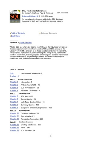 SQL The Complete Reference - Yogeshsinh Khebde - Page 2 | Flip PDF ...