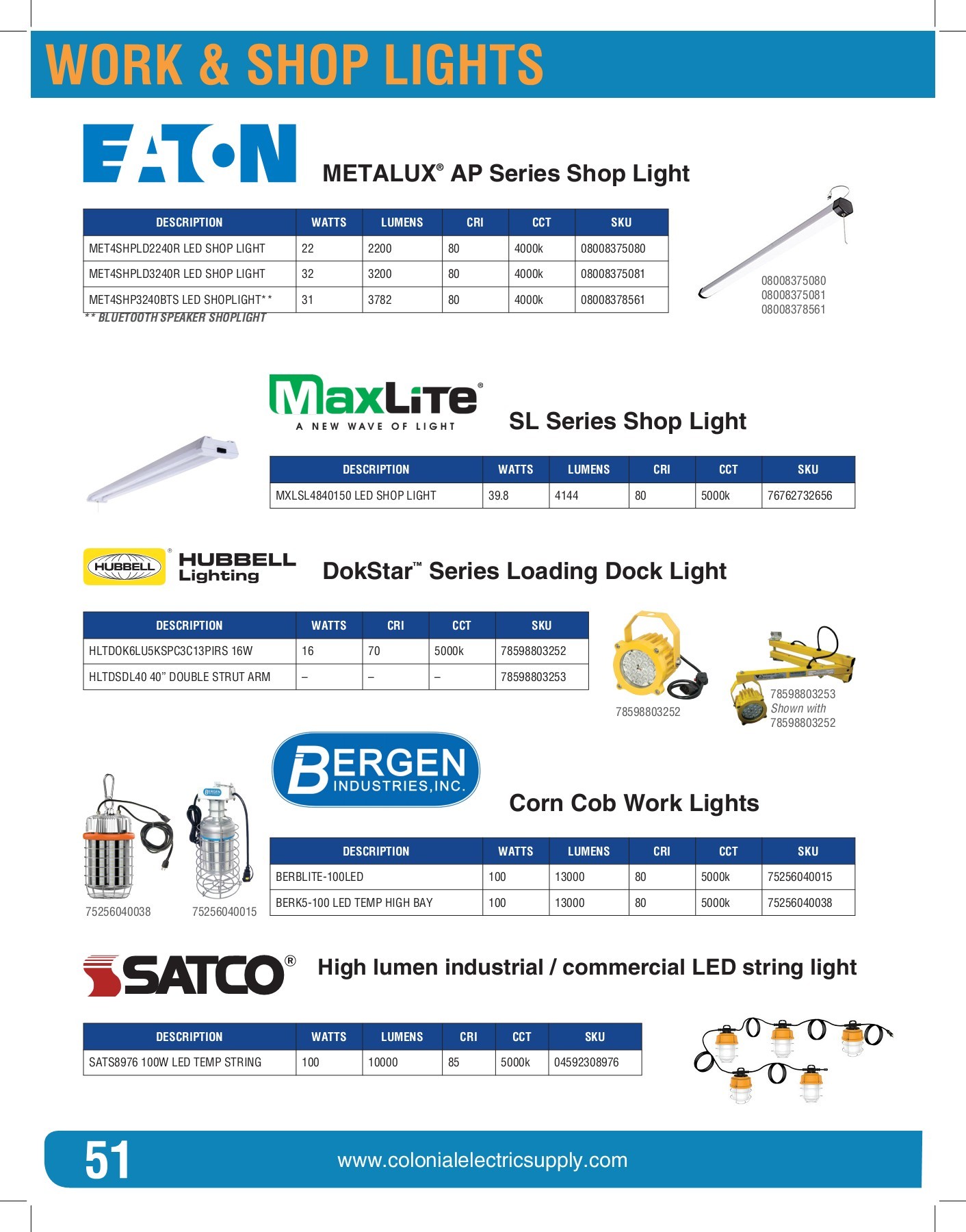 LED Catalog Version 2 Draft - Colonial Electric - Page 58 | Flip PDF ...