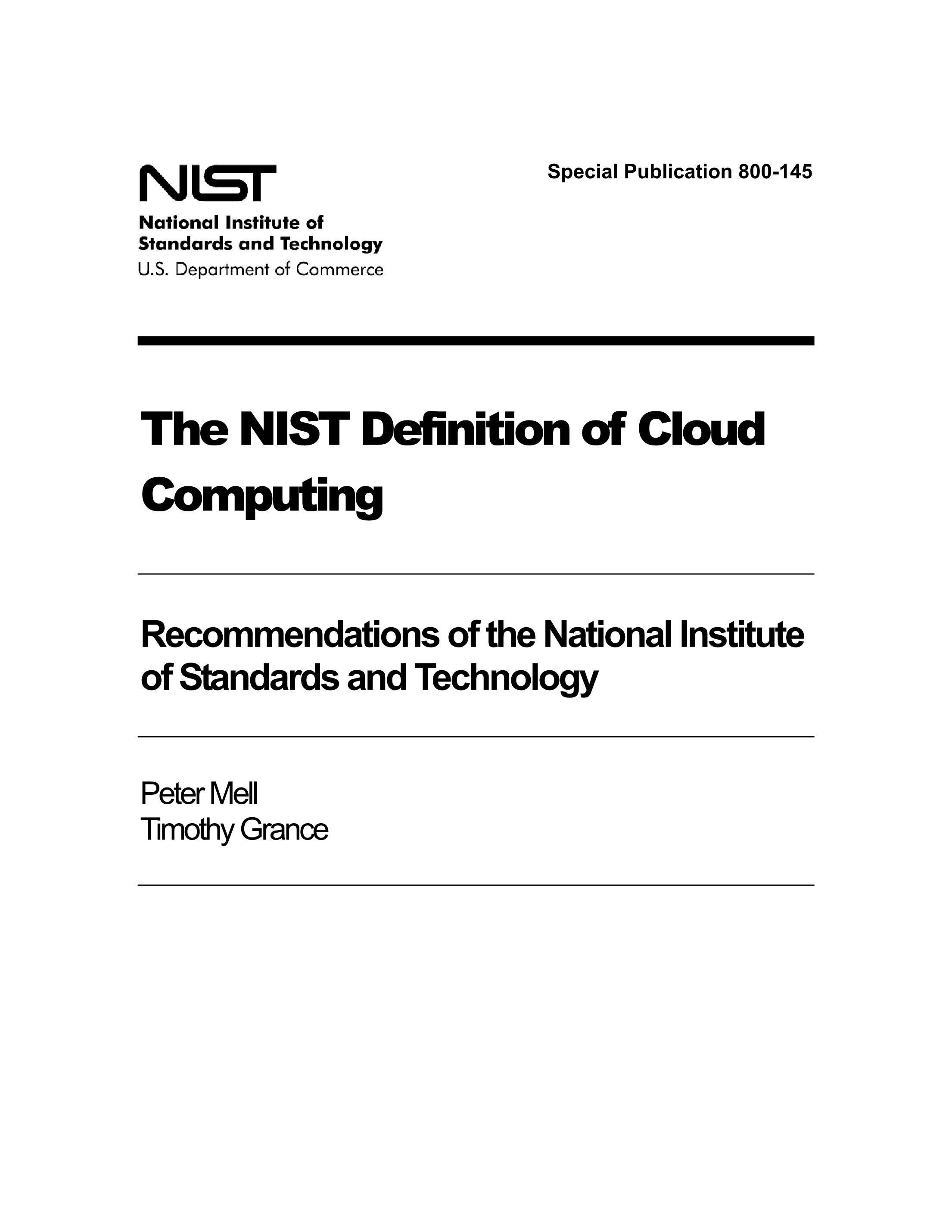 The NIST Definition of Cloud - Chuẩn Nguyễn - Page 1 - 7 | Flip PDF ...