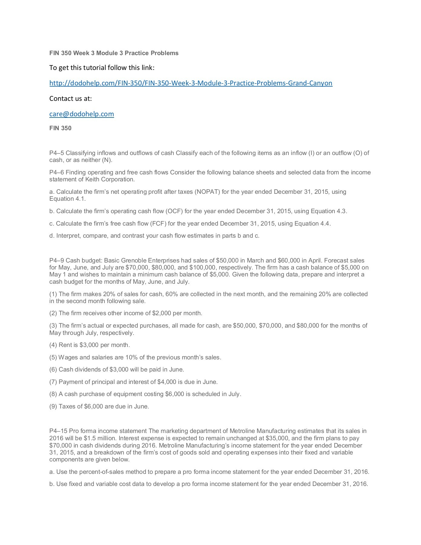 FIN 350 Week 3 Module 3 Practice Problems - helpme.dodo - Page 1 - 2 ...