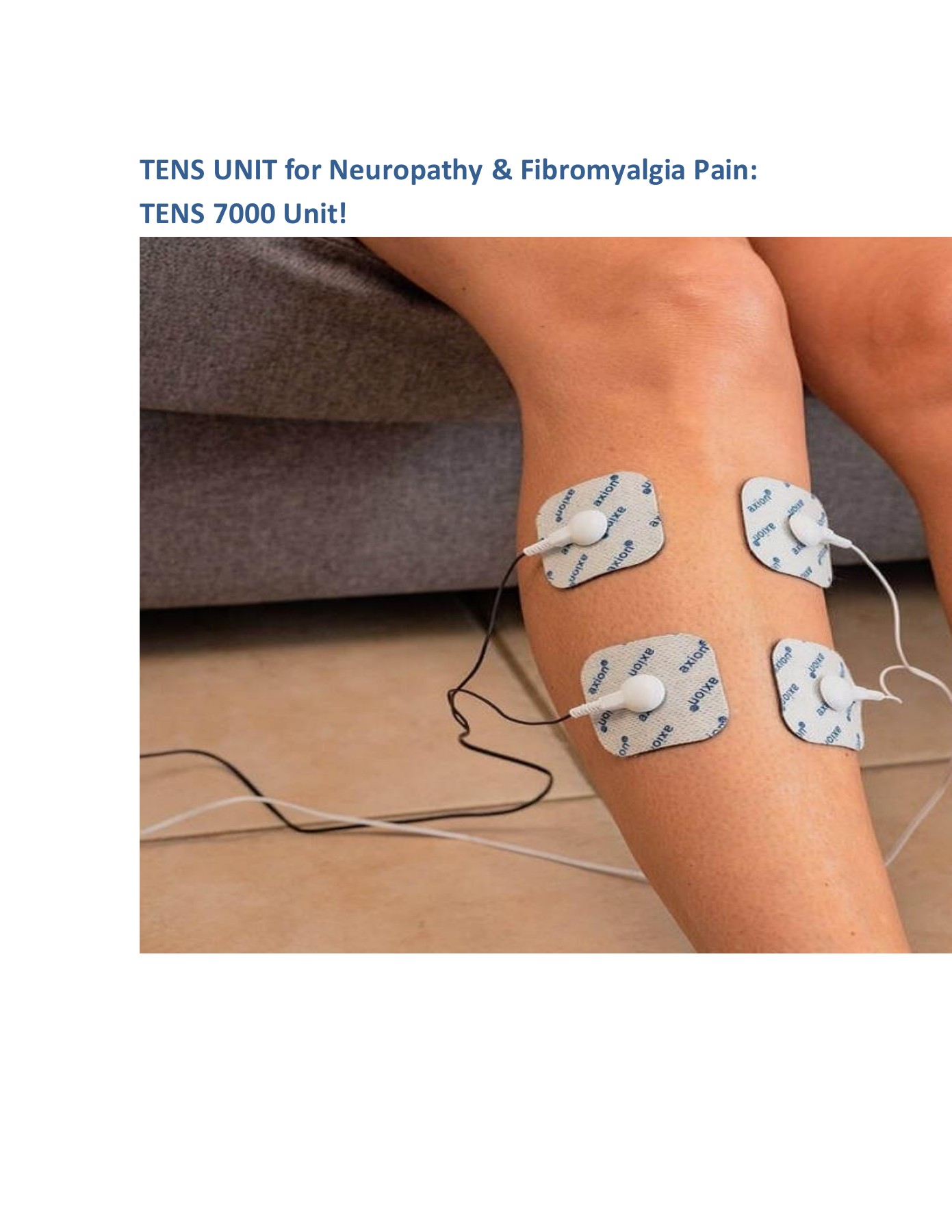 TENS UNIT for Neuropathy Fibromyalgia Pain TENS 7000 Unit - TENS 7000 ...