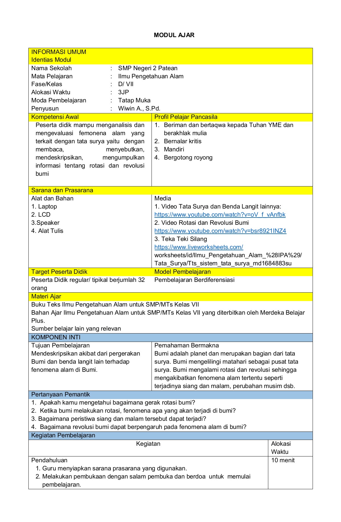 Modul Ajar IPA - Wiwin Andy - Page 2 | Flip PDF Online | PubHTML5