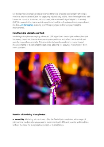 Jet Kernaghan | Modeling Microphones: Everything You Need To Know