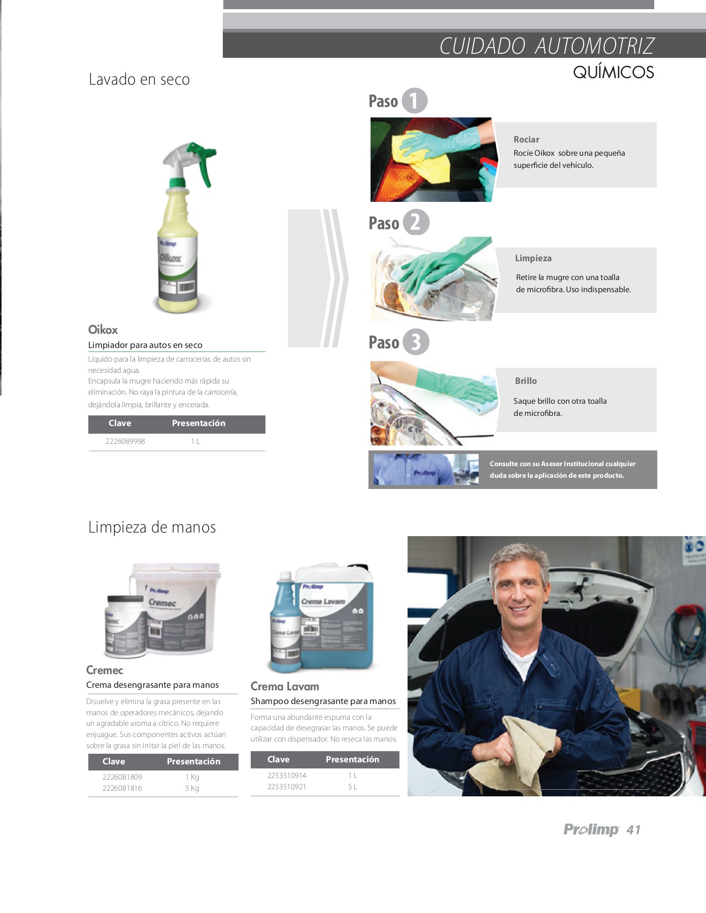 CATALOGO PRODUCTOS PROLIMP DIGITAL2021 - arteypunto - Página 41 | Flip ...