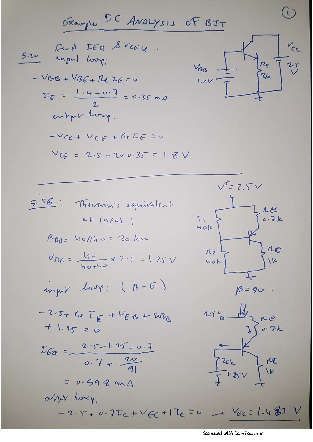 Example BJT DC - sajadahadha946 - Page 1 - 5 | Flip PDF Online | PubHTML5