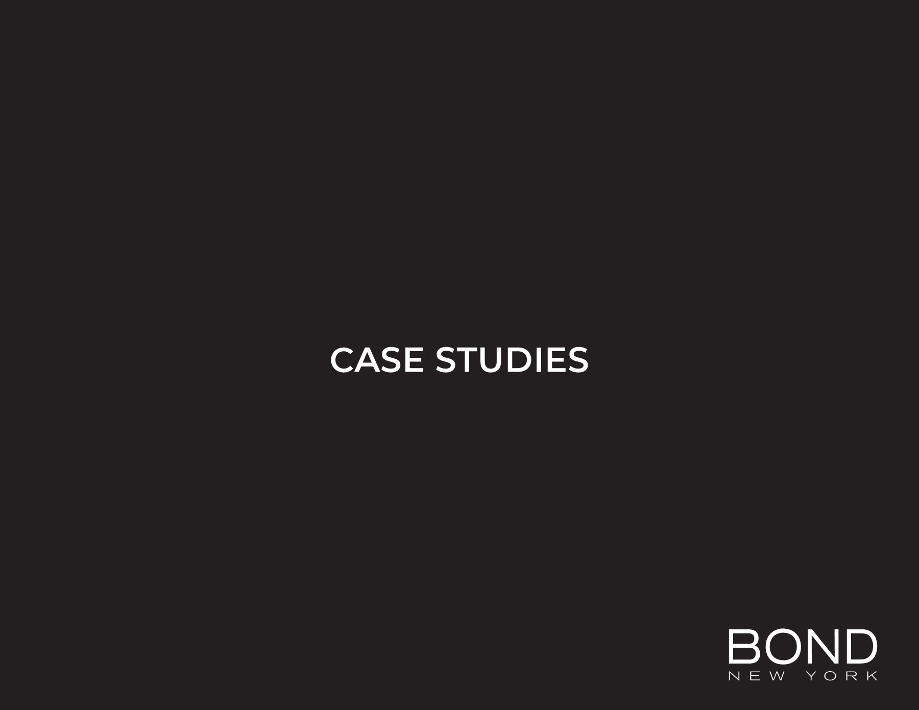 BOND Case Studies - BOND New York - Page 1 | Flip PDF Online | PubHTML5